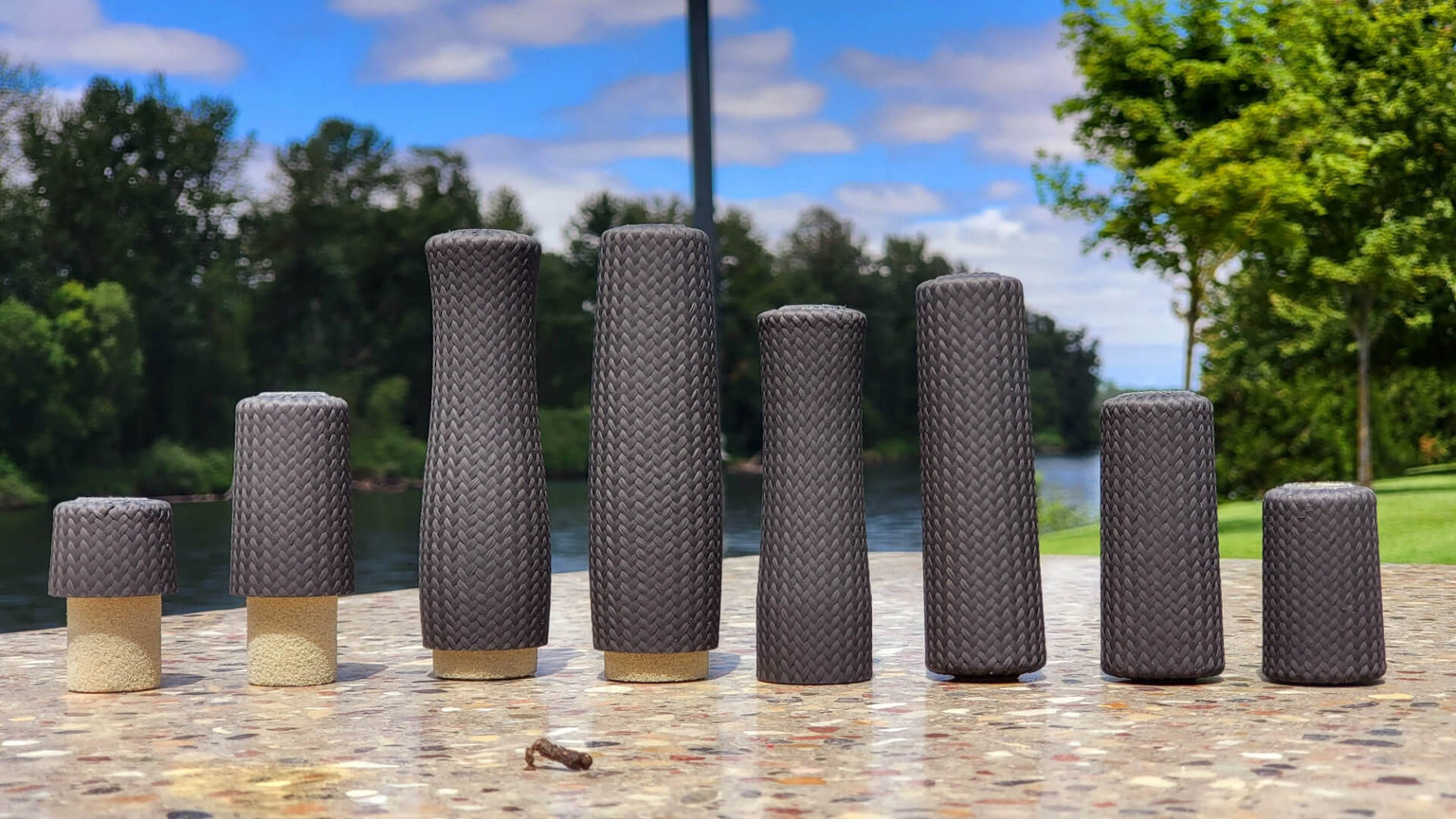 7" Half Wells Fly Grips | Carbon Fiber Grips | CFX Composite Grips