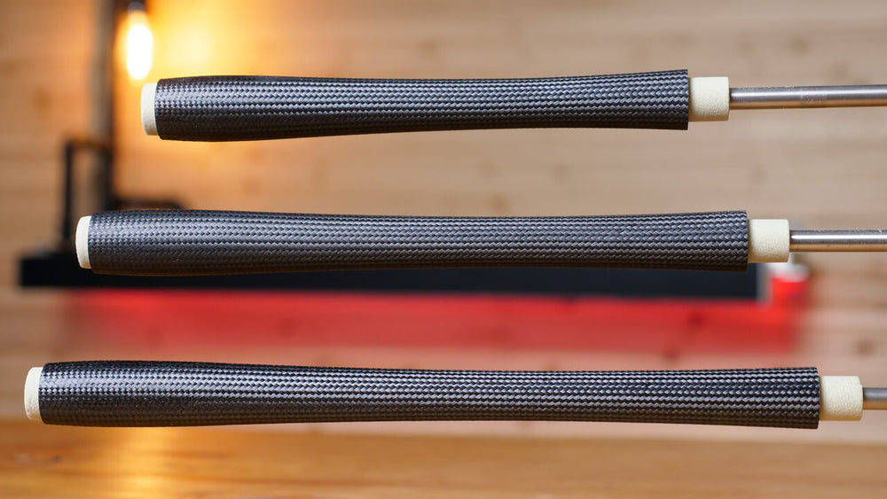 14" Tapered Casting | Full Rear Grips | Carbon Fiber Grips | CFX ...