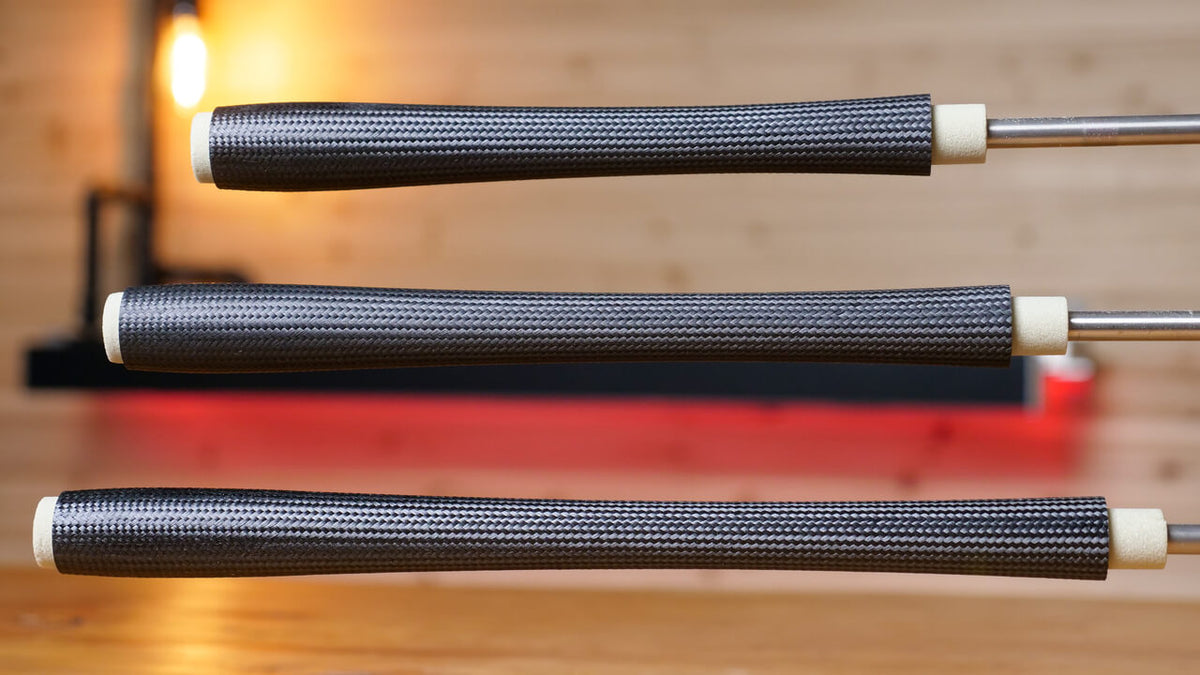 14" Tapered Casting | Full Rear Grips | Carbon Fiber Grips | CFX ...